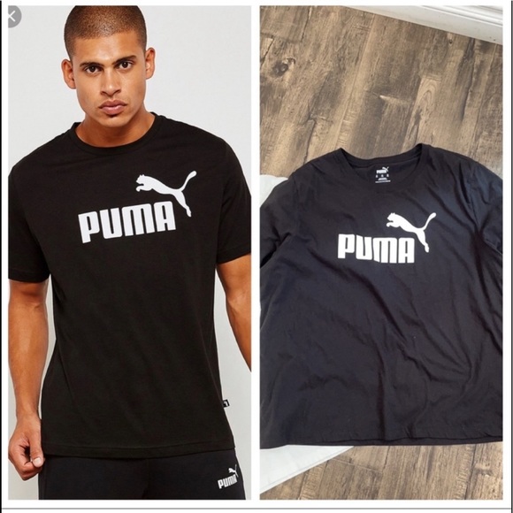 Puma | Shirts | Gently Used Puma Logo Short Sleeve | Poshmark